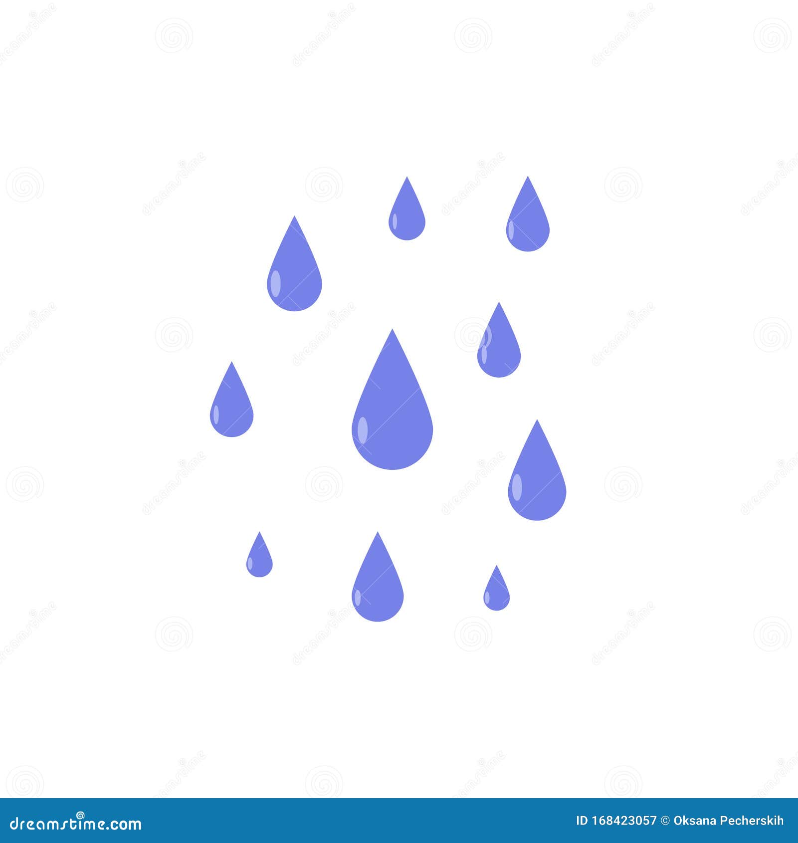 Vector Drop Icon. Flat Image Drop on White Isolated Background. Layers ...