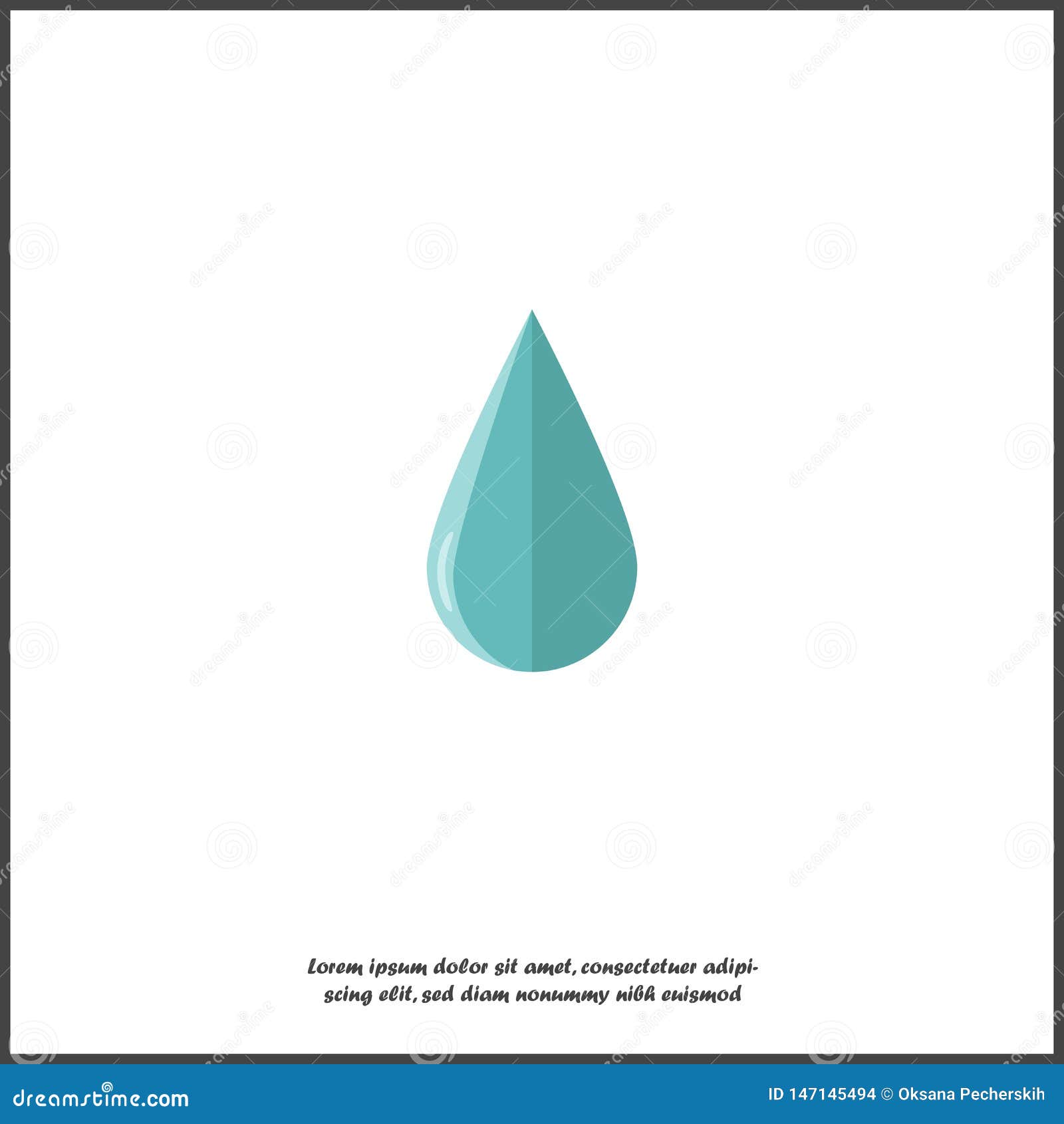 Vector Drop Icon. Flat Image Drop on White Isolated Background. Layers ...