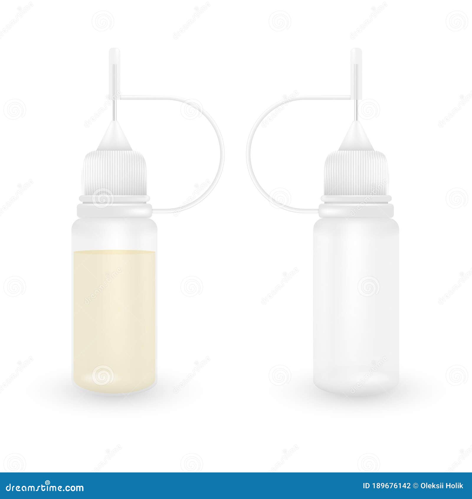 Vector Dropper Needle Bottle for Liquid Stock Illustration ...