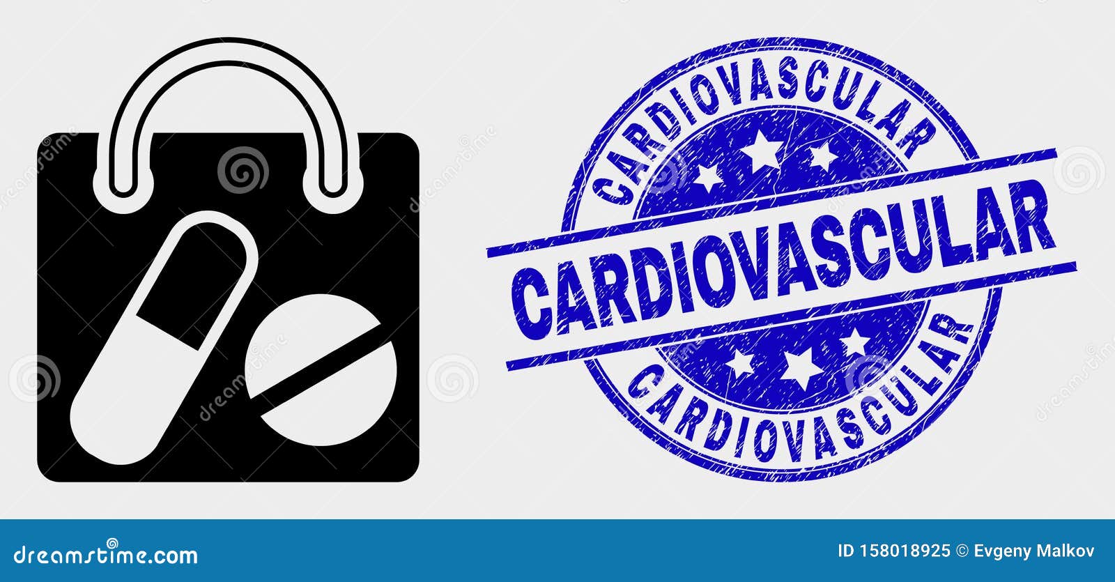 Vector Drugs Shopping Bag Icon and Distress Cardiovascular Stamp Stock ... Vector Drugs Shopping Bag Icon and Distress Cardiovascular Stamp Stock ...