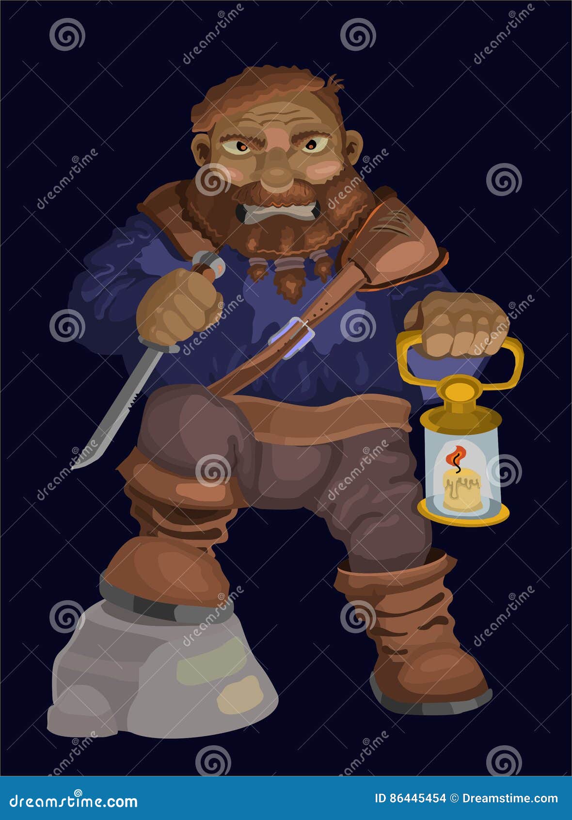 Vector dwarf, men stock vector. Illustration of wallpaper - 86445454
