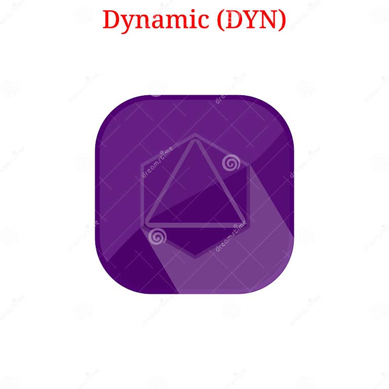 Vector Dynamic DYN logo stock vector. Illustration of coin - 116440427