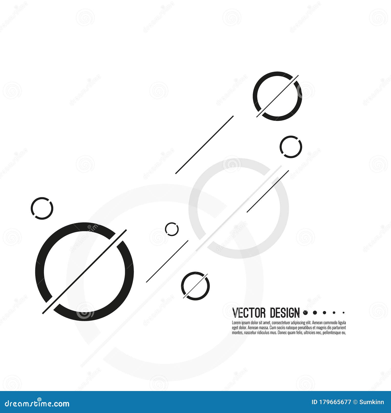 Vector dynamic spheres stock vector. Illustration of monochrome - 179665677
