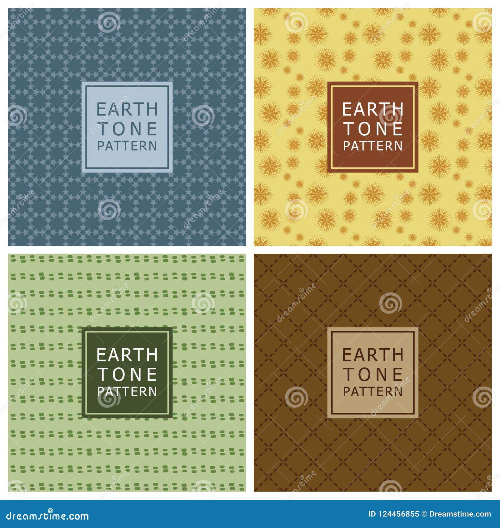 Earthtone_color_nature_pattern_ Stock Illustration - Illustration of ...