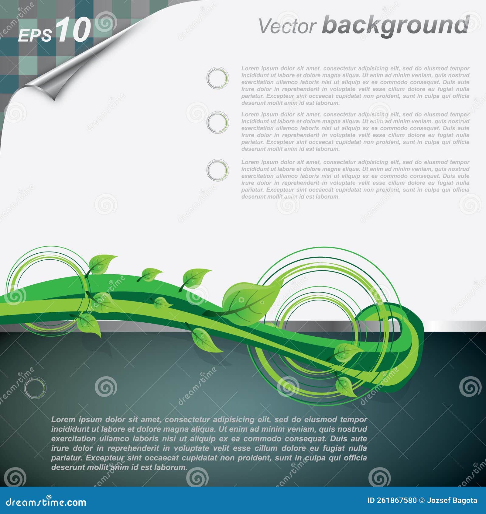 Vector Eco Background stock vector. Illustration of card - 261867580
