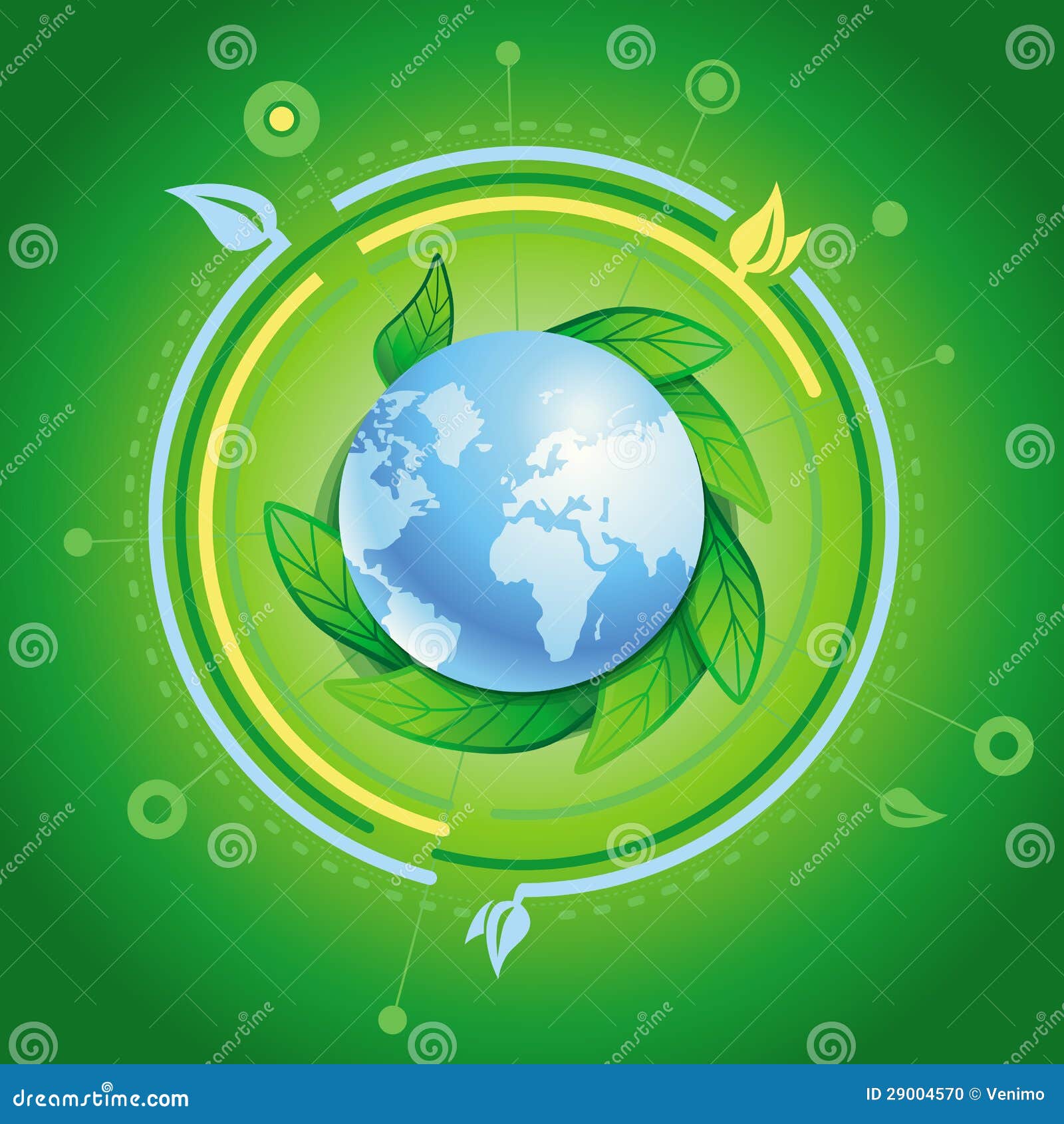 Vector ecology concept stock vector. Illustration of care - 29004570
