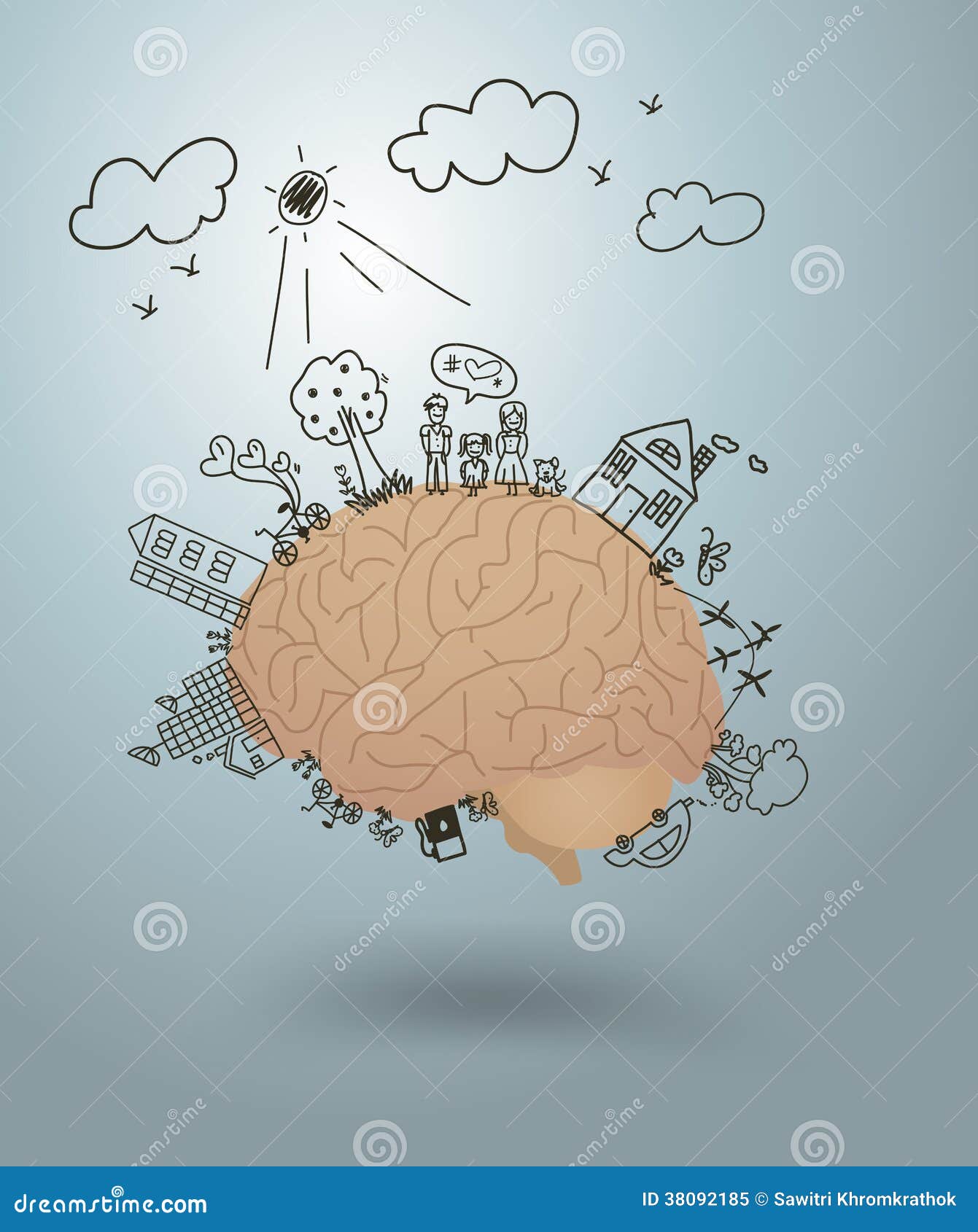 Kids Brain Growth Stock Illustrations – 91 Kids Brain Growth Stock ...