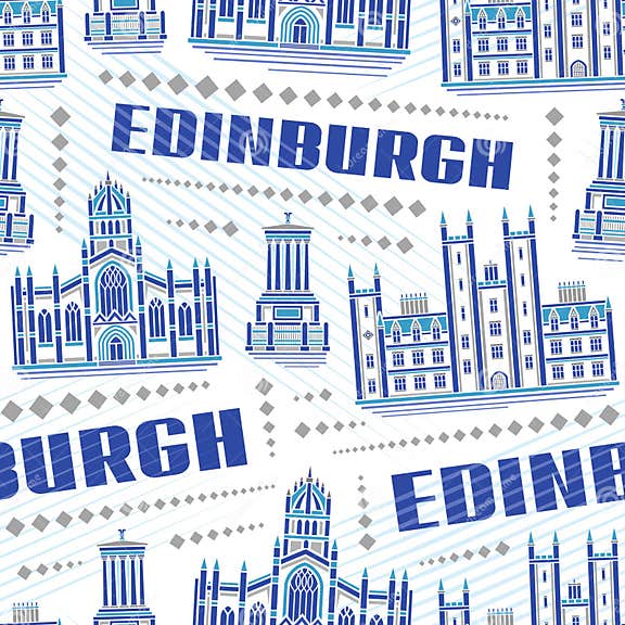 Vector Edinburgh Seamless Pattern Stock Vector - Illustration of ...