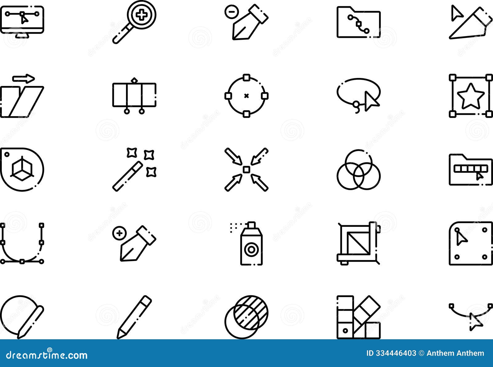 Vector Edition Icons Collection is a Vector Illustration with Editable ...