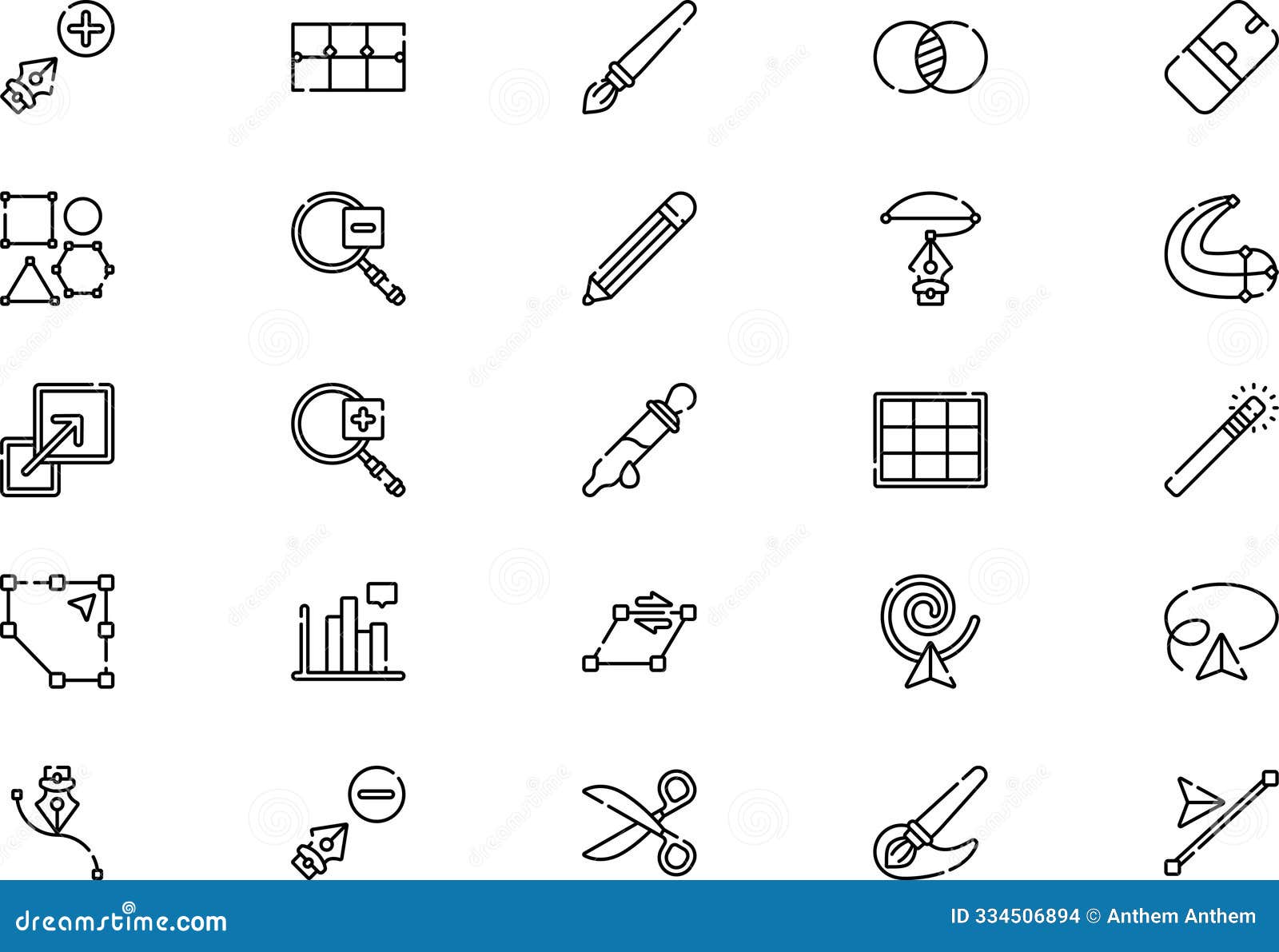 Vector Edition Icons Collection is a Vector Illustration with Editable ...