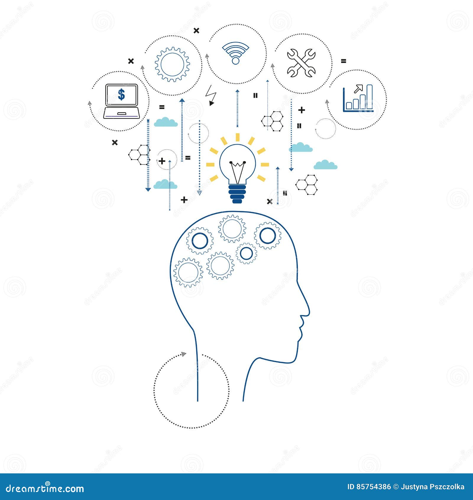 Vector Education, Knowledge Idea and Concept Stock Illustration ...