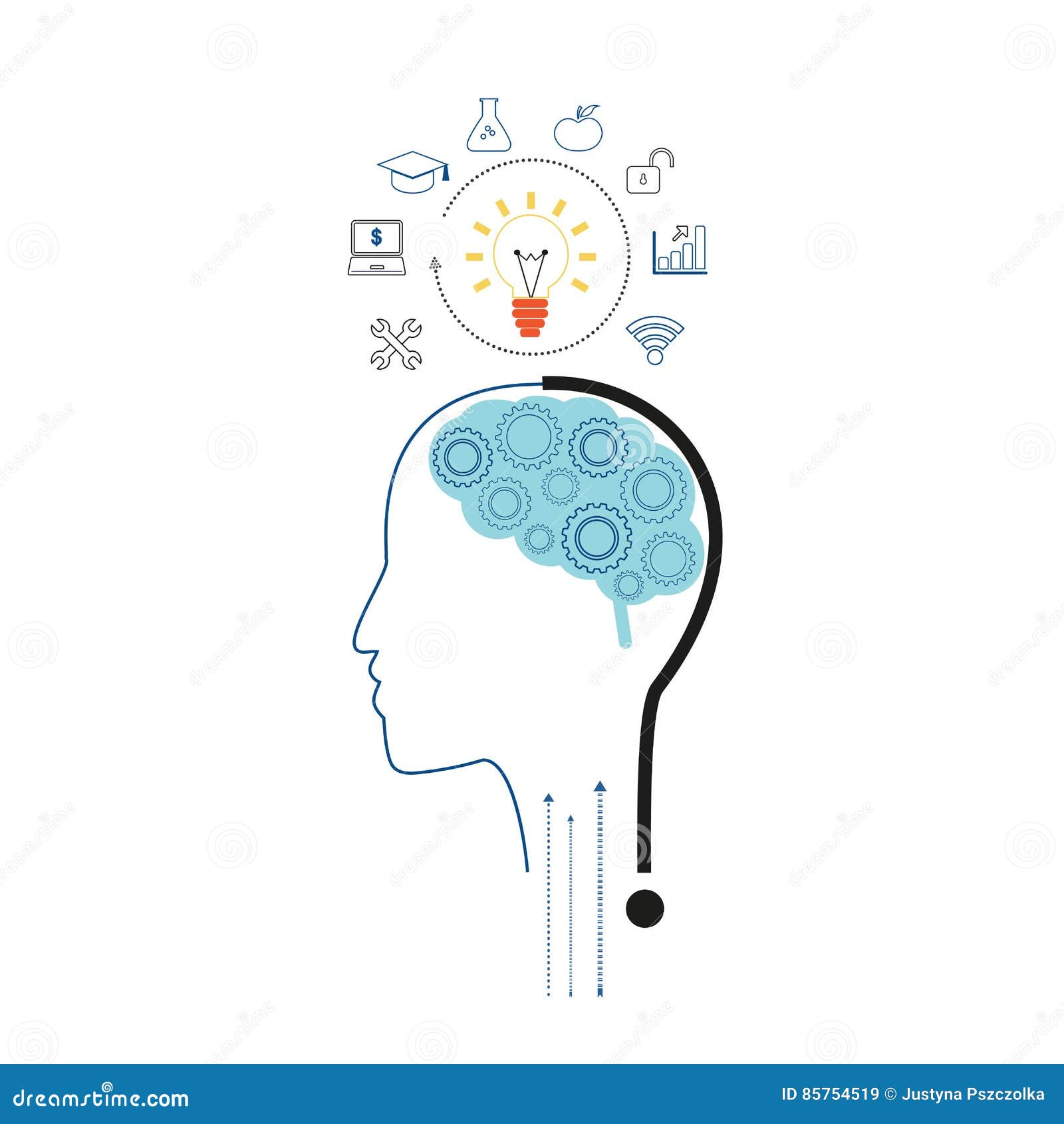 Vector Education, Knowledge Idea and Concept Stock Illustration ...