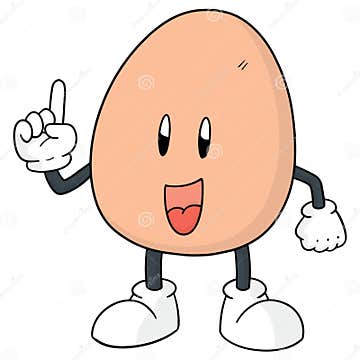 Vector of egg cartoon stock vector. Illustration of drawing - 119808952