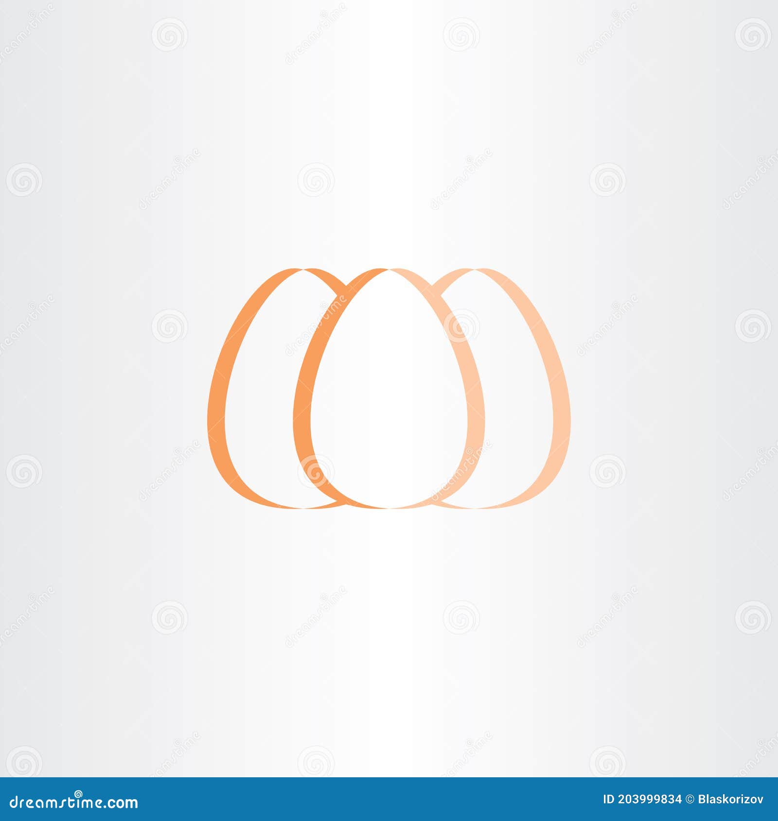 Vector Egg Icon Stylized Logo Symbol Stock Vector - Illustration of ...
