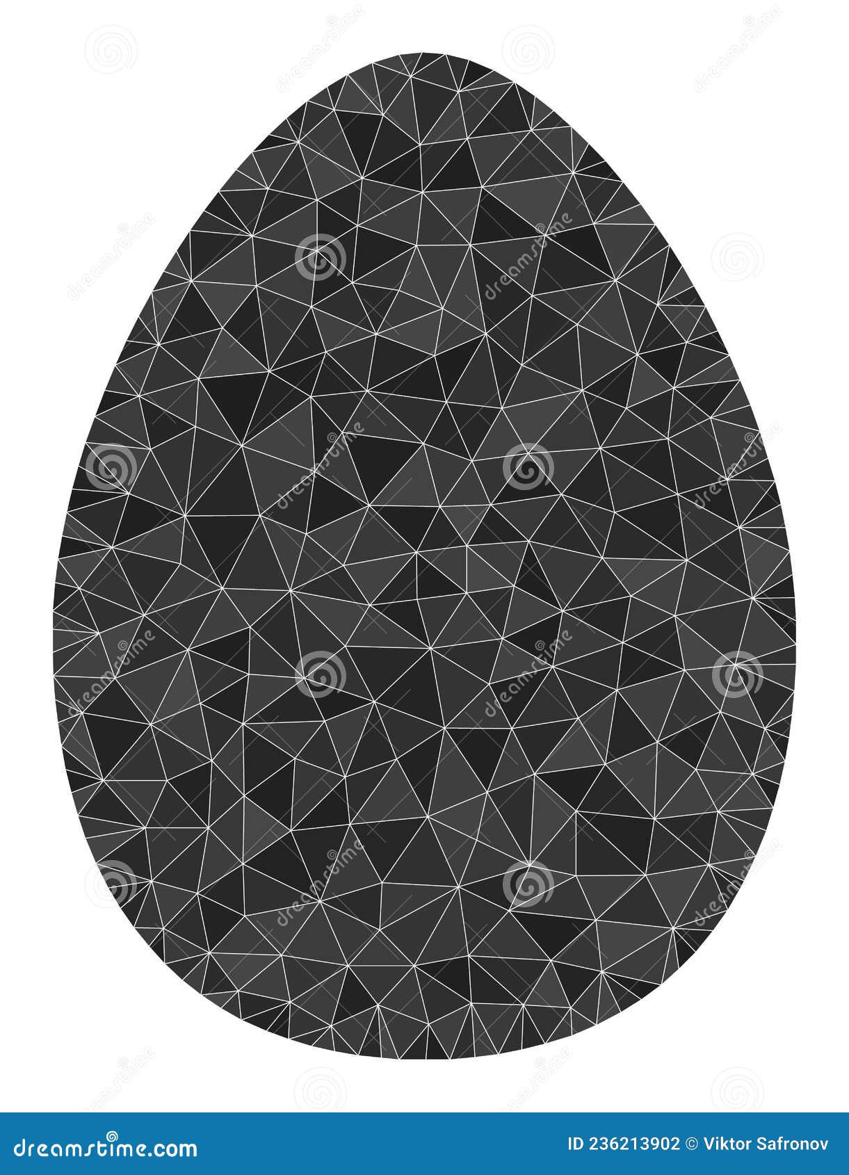 Vector Egg Triangle Filled Icon Stock Vector - Illustration of ...