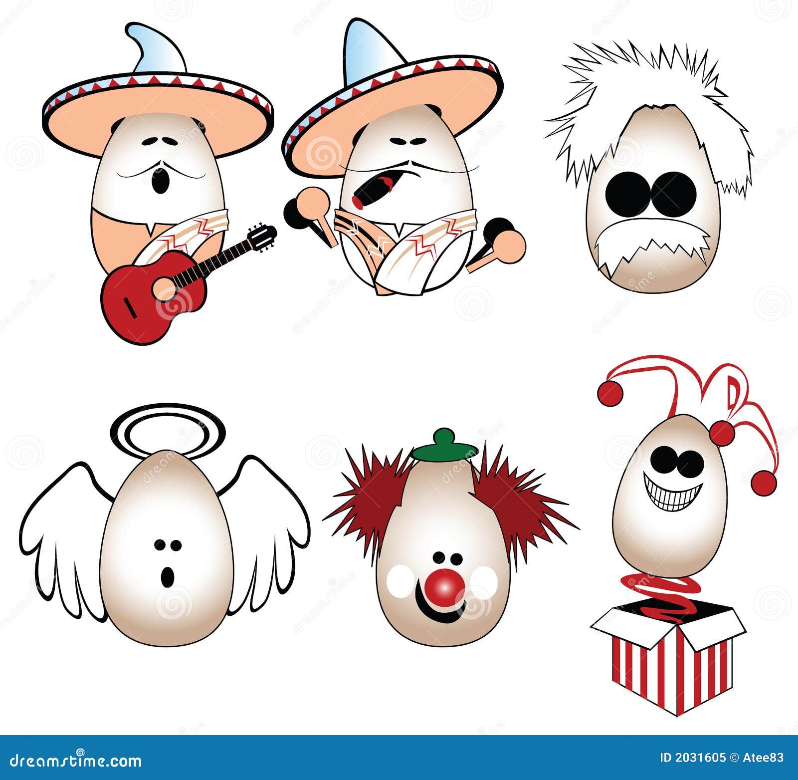 Vector Eggs Figure | CartoonDealer.com #2031605