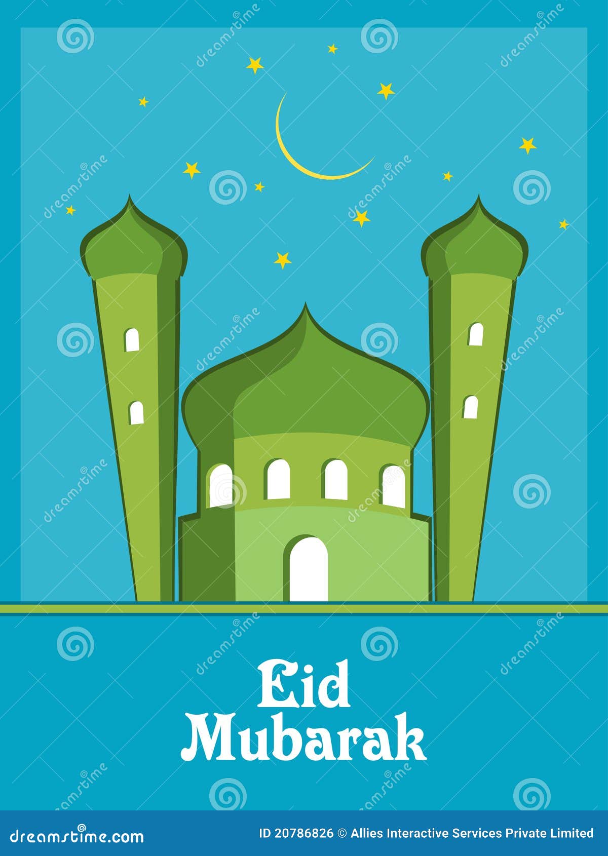 Vector Eid Celebration Illustration Stock Vector - Illustration of ...