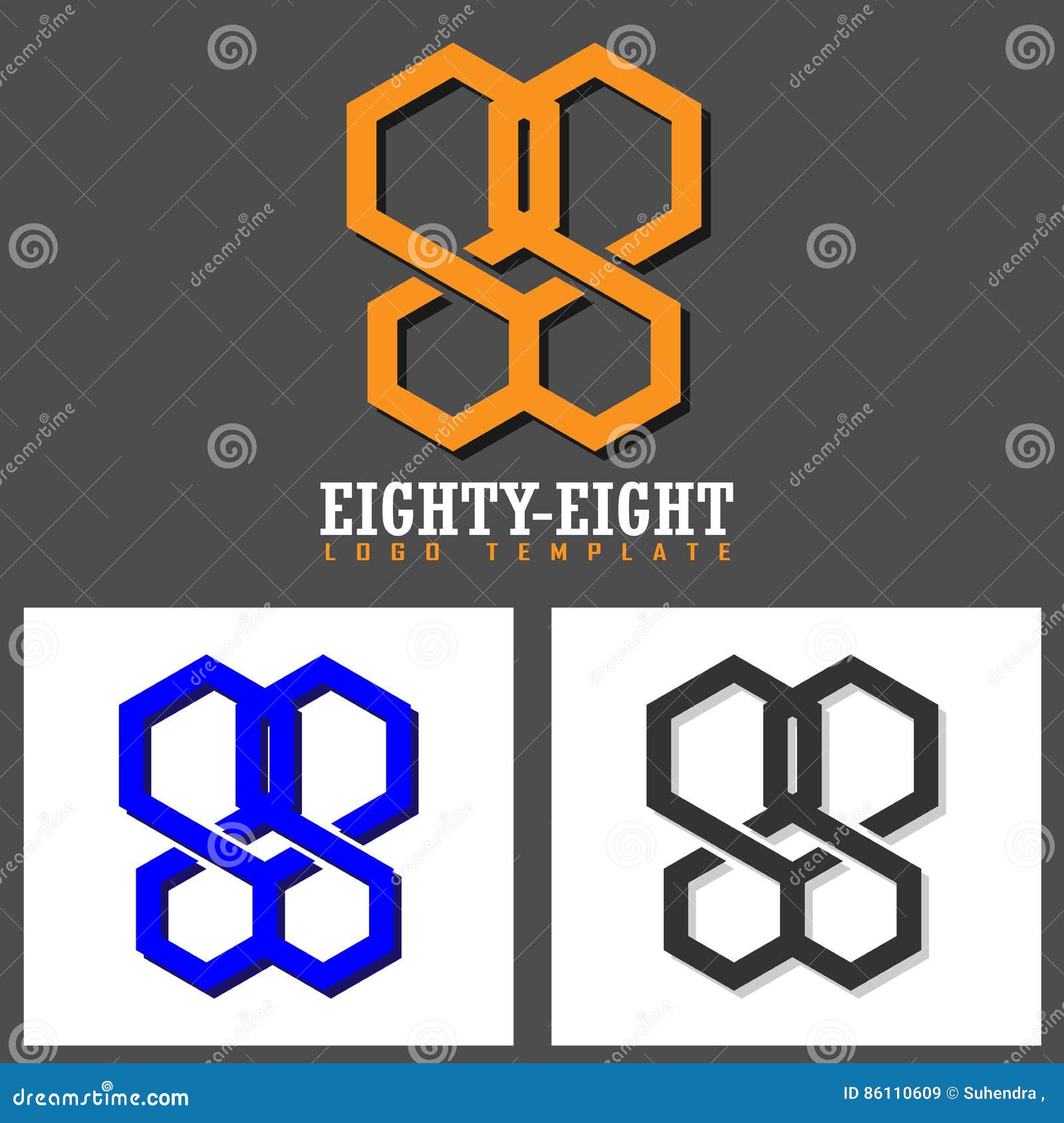 Vector Eighty Eight Logo Template Stock Illustration - Illustration of background, graphic: 86110609