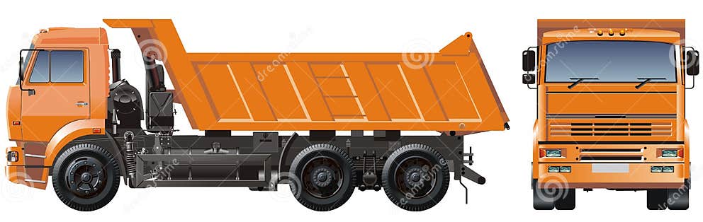 Vector el carro de vaciado ilustración del vector. Ilustración de carga ...