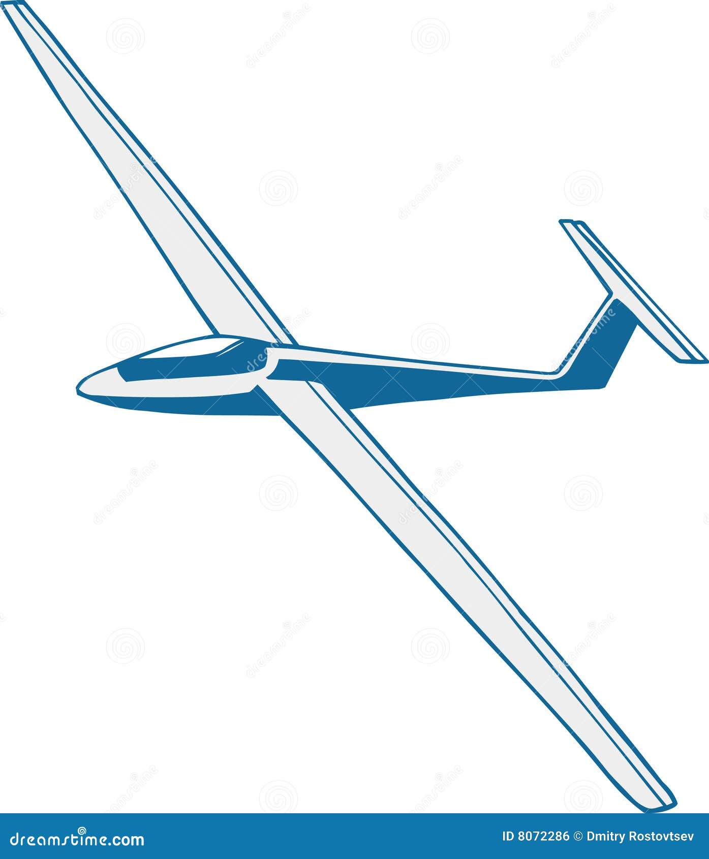 Vector el planeador ilustración del vector. Ilustración de cuadro - 8072286