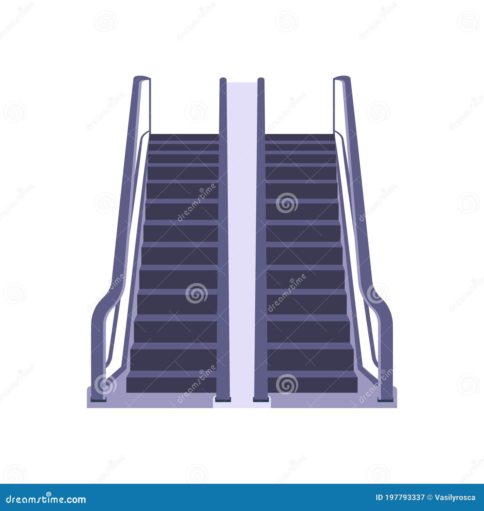 Vector Electric Airport Ladder Escalator. Elevator Vector Lift ...