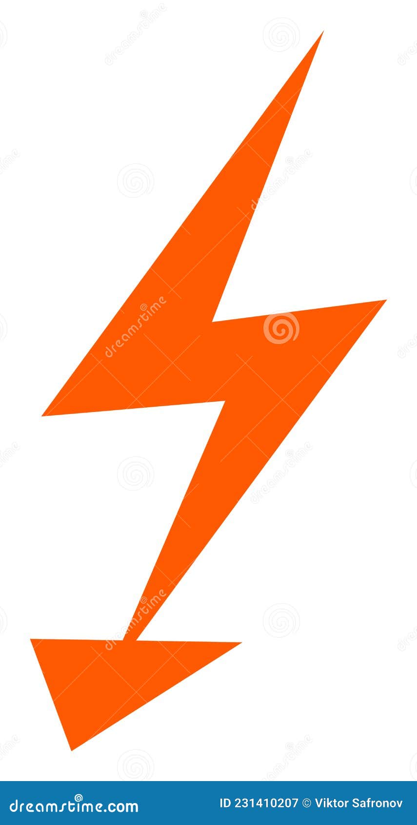 Vector Electric Arrow Flat Icon Image Stock Vector - Illustration of ...
