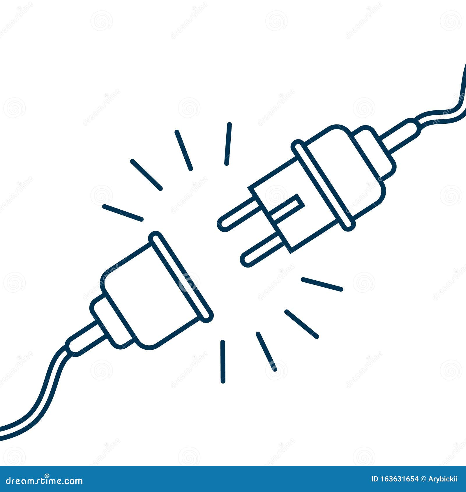 Vector Electric Plug Socket Unplugged Stock Illustrations – 4,476 ...
