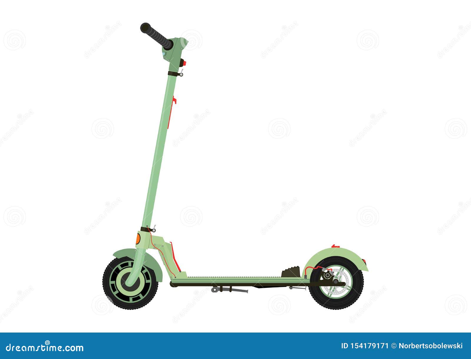 Vector electric scooter. stock vector. Illustration of transport ...
