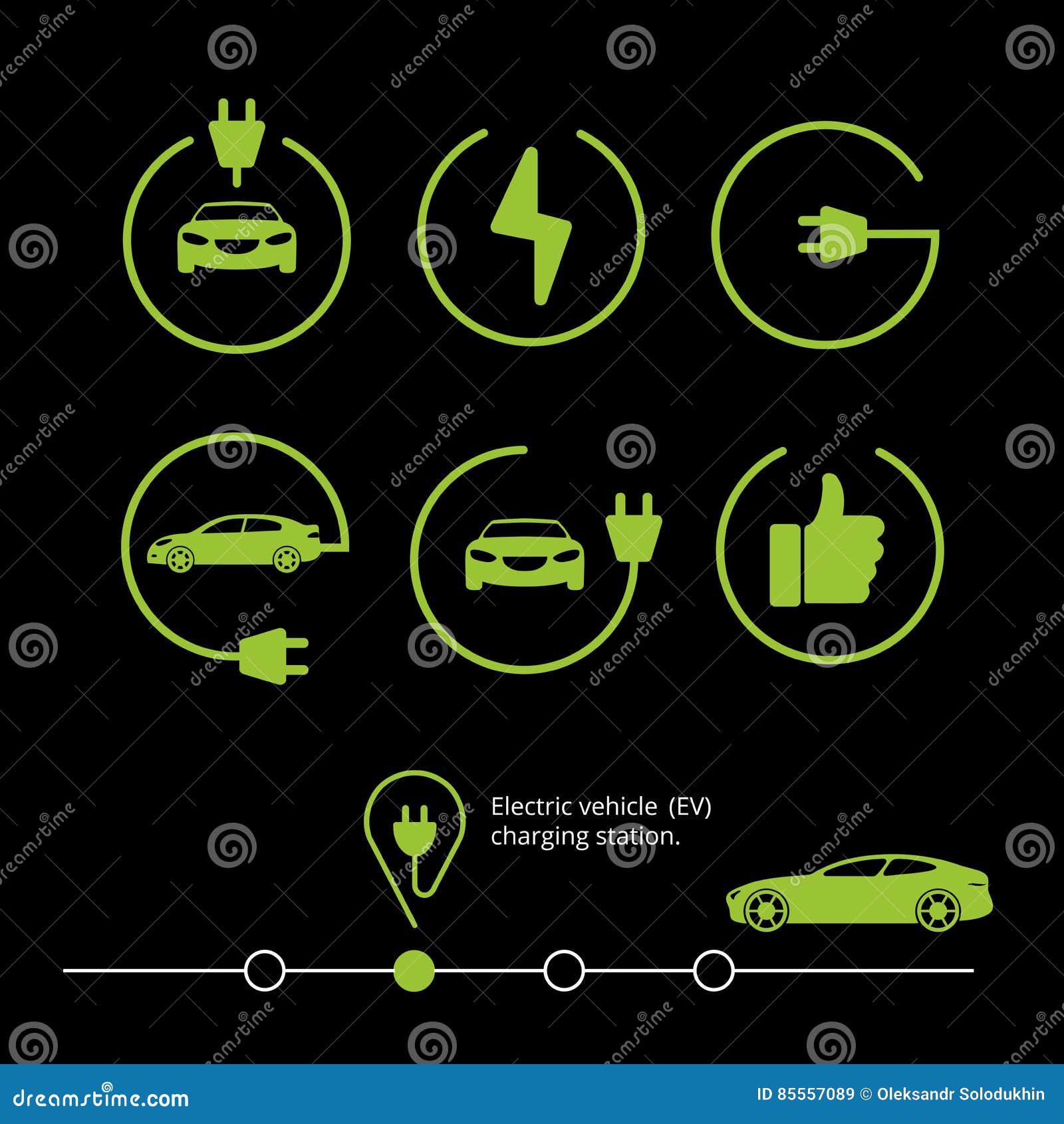 Vector Electric Vehicle. Electric Car Icon. Hybrid Car Illustration ... Vector Electric Vehicle. Electric Car Icon. Hybrid Car Illustration ...
