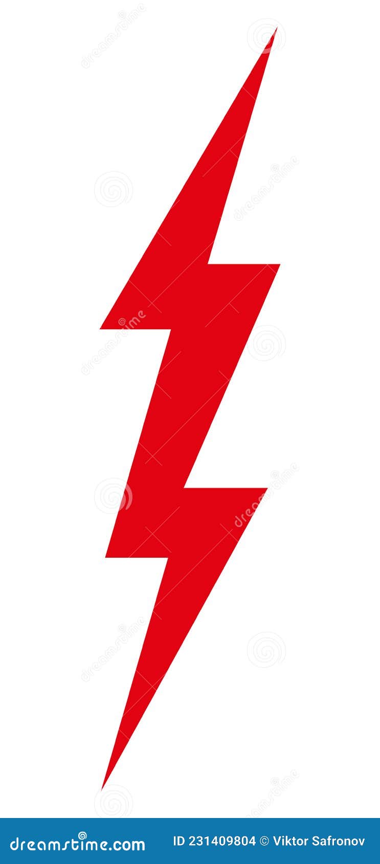 Vector Electrical Bolt Flat Icon Illustration Stock Vector ...