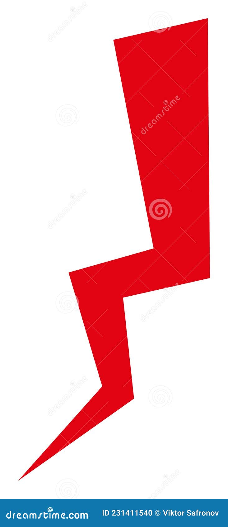 Vector Electrical Break Flat Icon Symbol Stock Vector - Illustration of ...