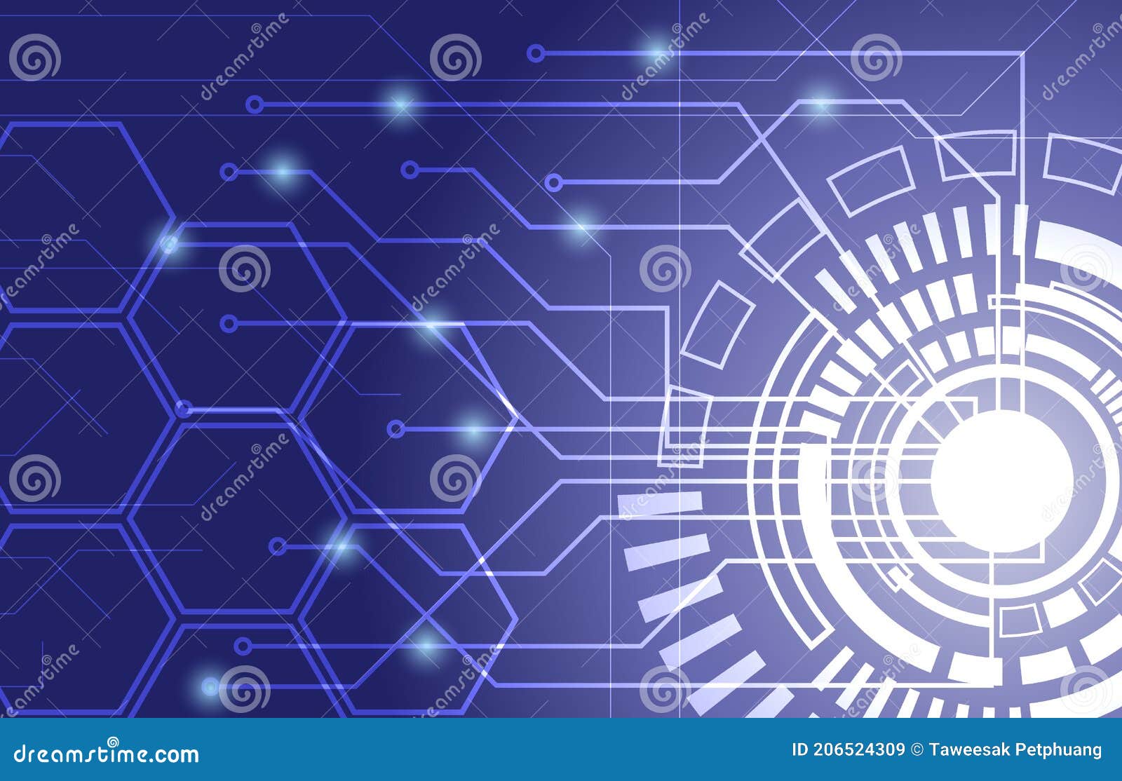 Electrical Circuit Layout Technology Background Stock Vector ...