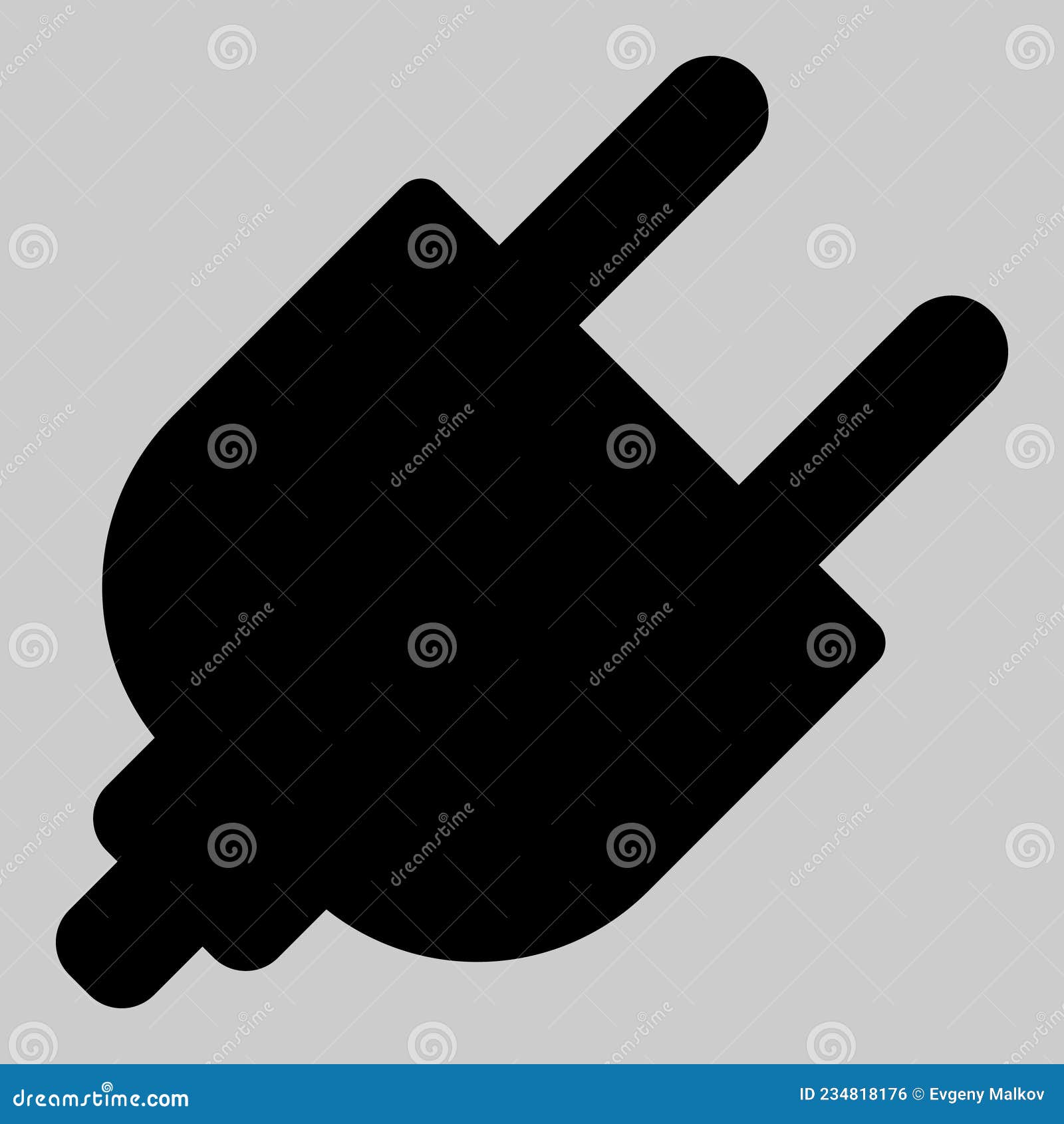 Vector Electrical Plugin Icon Illustration Stock Vector - Illustration ...