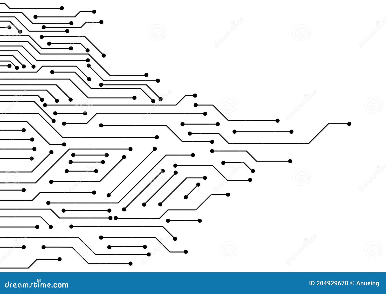 Vector : Electronic Circuit on White Background Stock Vector ...