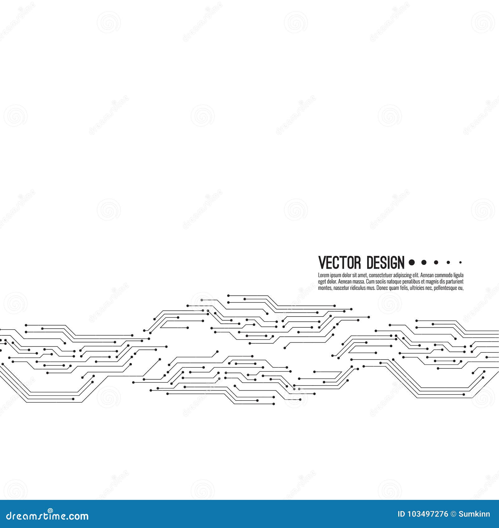 Vector Electronic Motherboard. Stock Vector - Illustration of ...