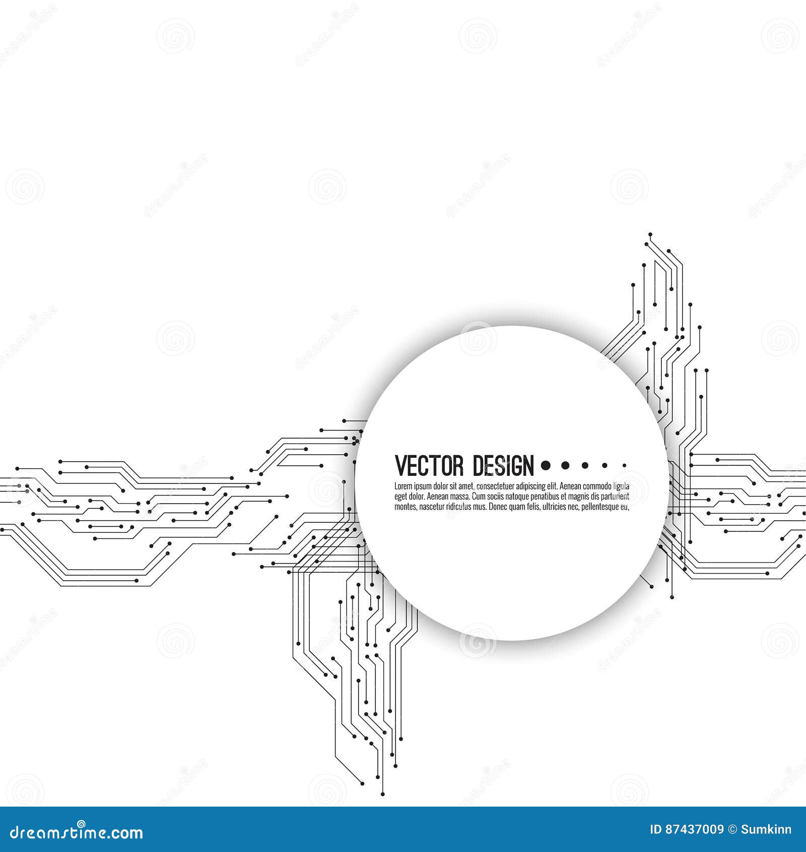 Vector Electronic Motherboard. Stock Vector - Illustration of ...