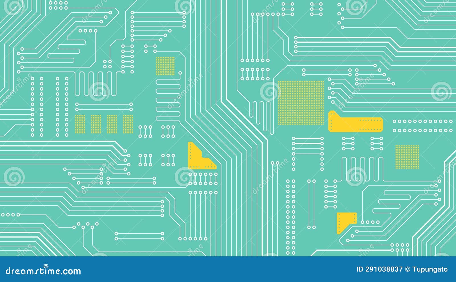 Vector Electronics Background Stock Vector - Illustration of computer ...