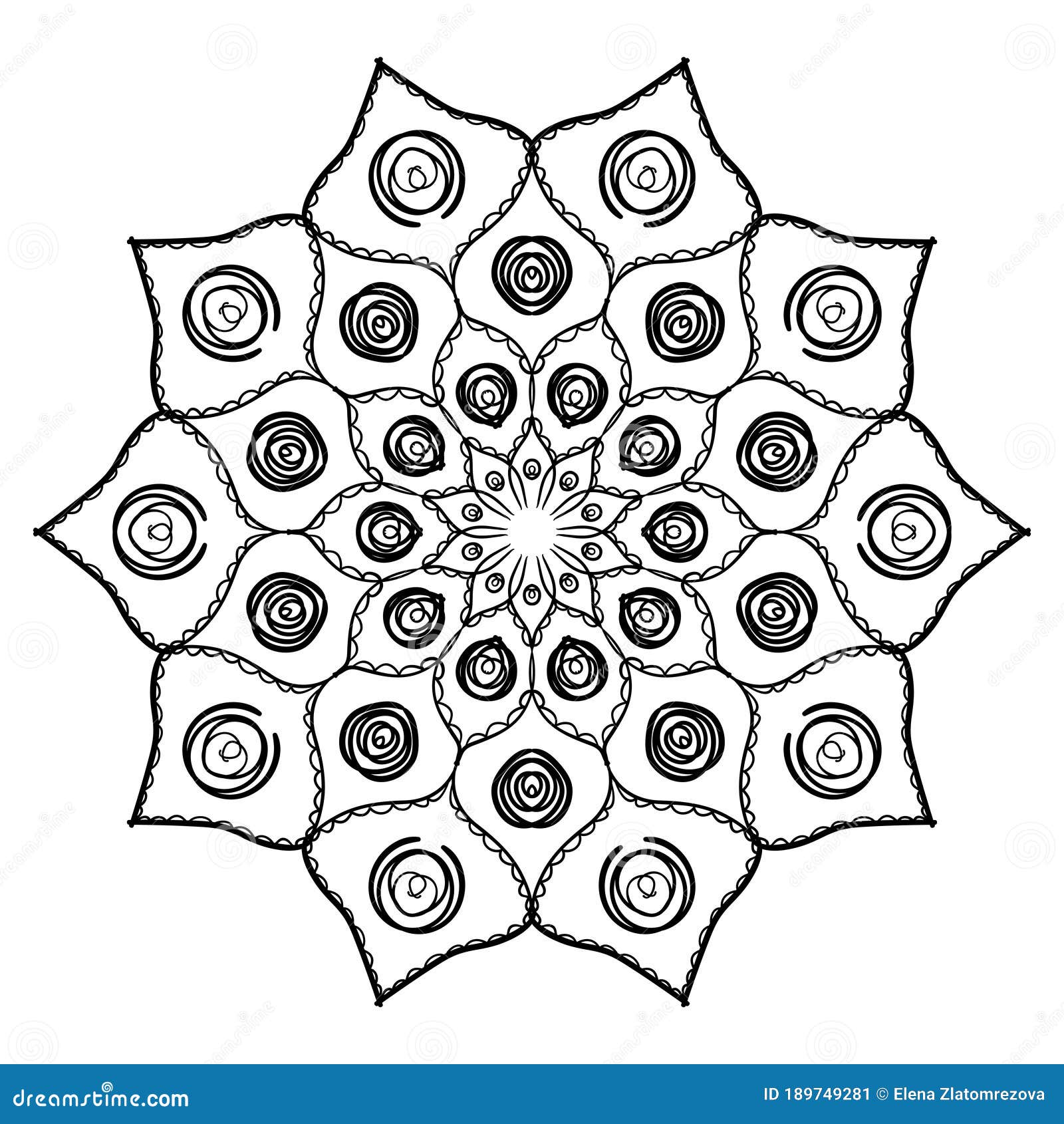 Vector Element, Arabesque for Design Template. Luxurious Ornament in ...