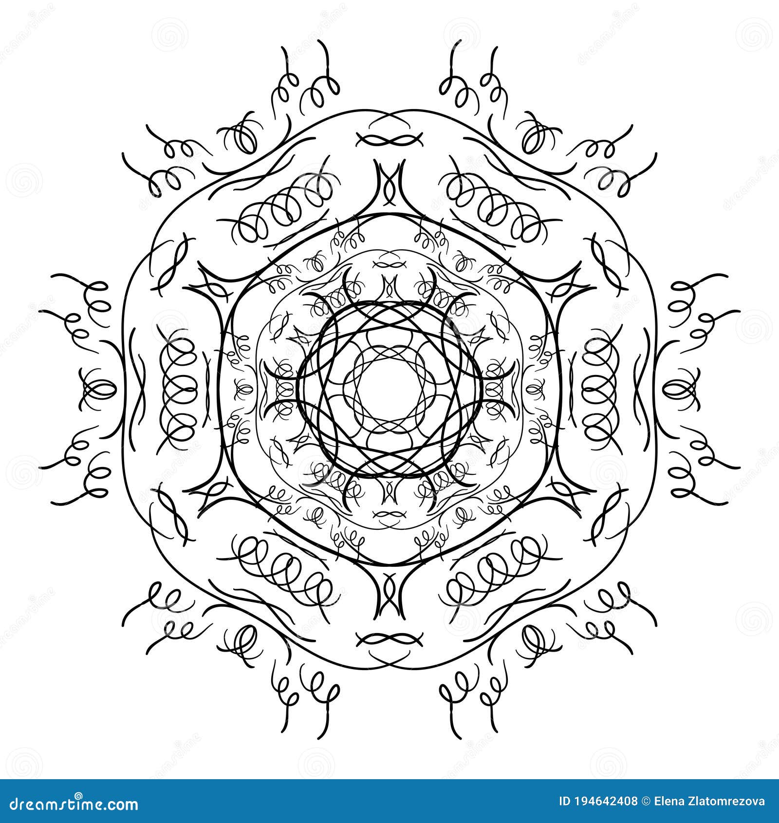 Vector Element, Arabesque for Design Template. Luxurious Ornament in ...
