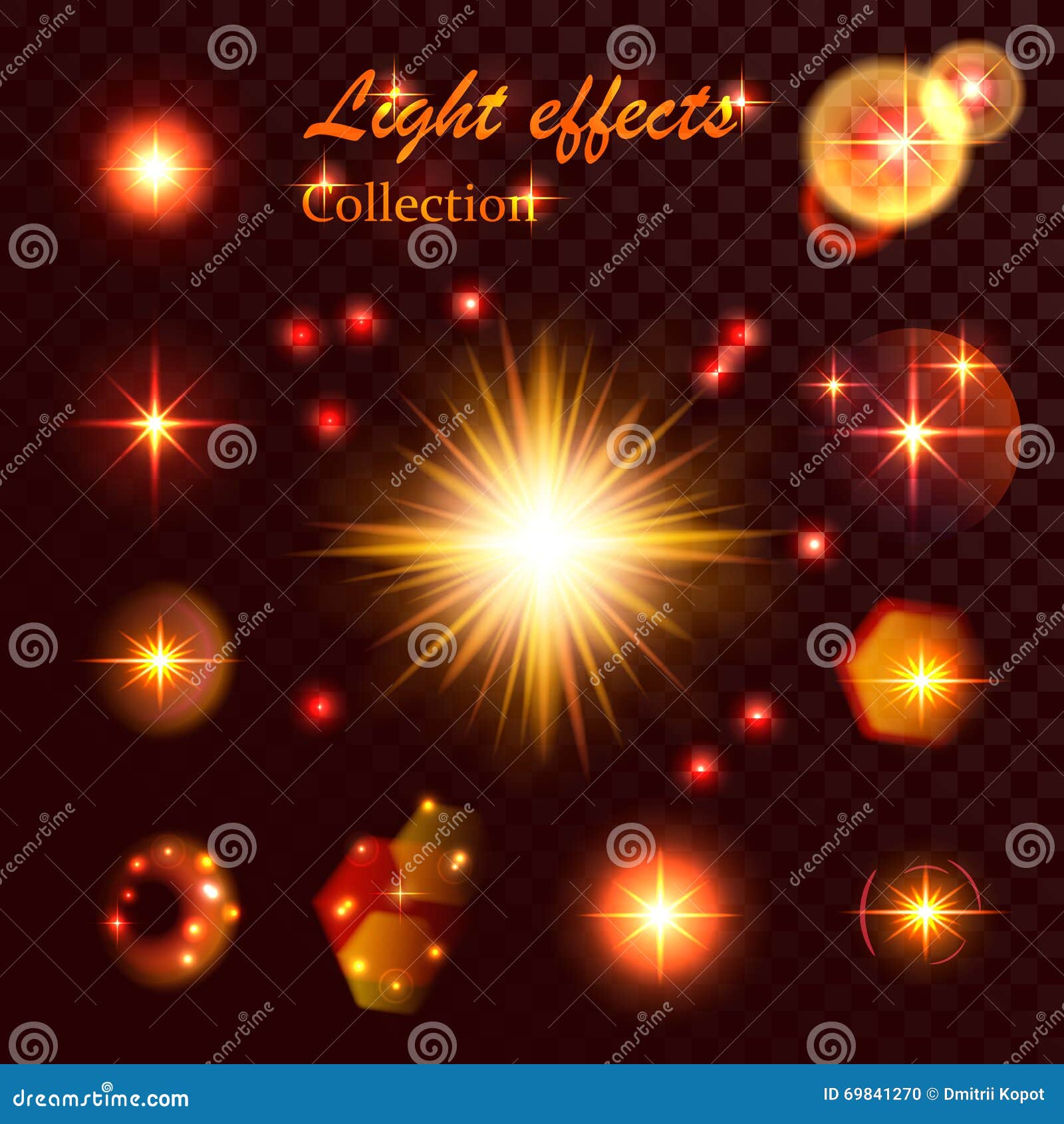 Vector element light stock vector. Illustration of modern - 69841270