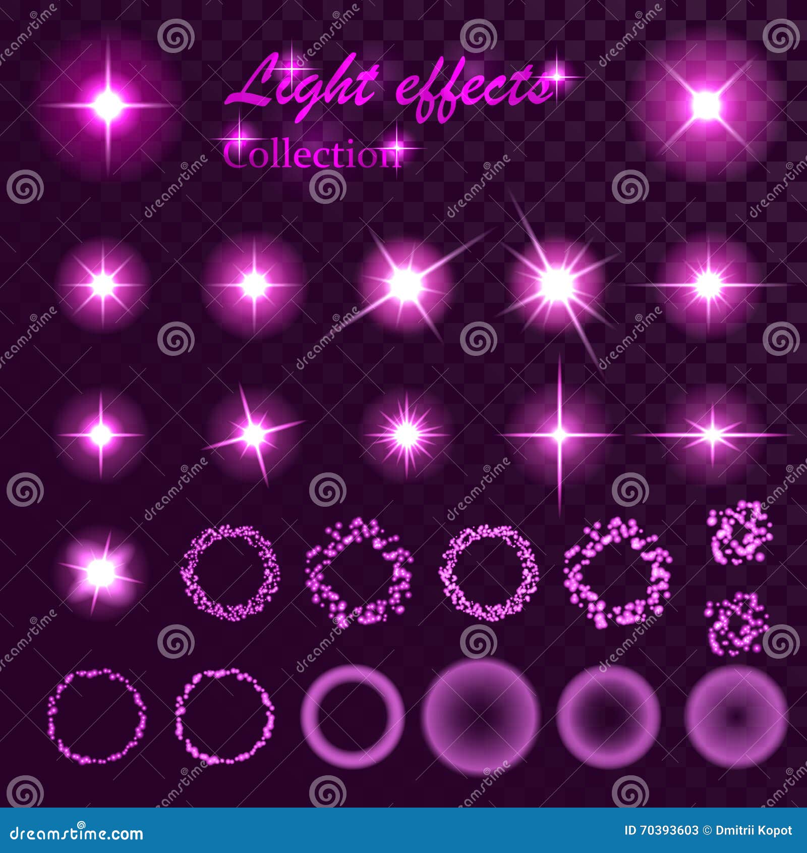 Vector element light stock vector. Illustration of glitter - 70393603