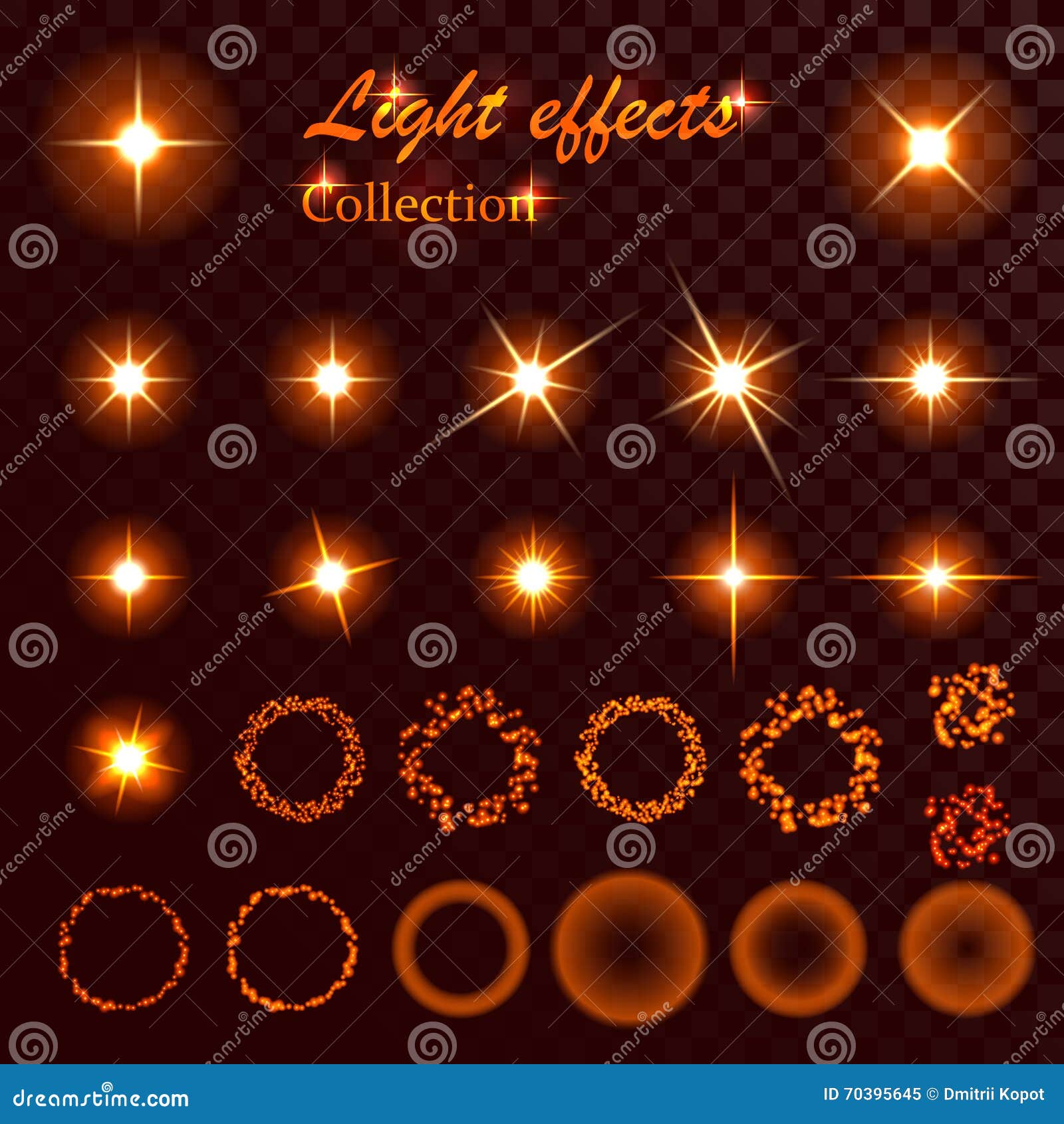 Vector element light stock vector. Illustration of bright - 70395645