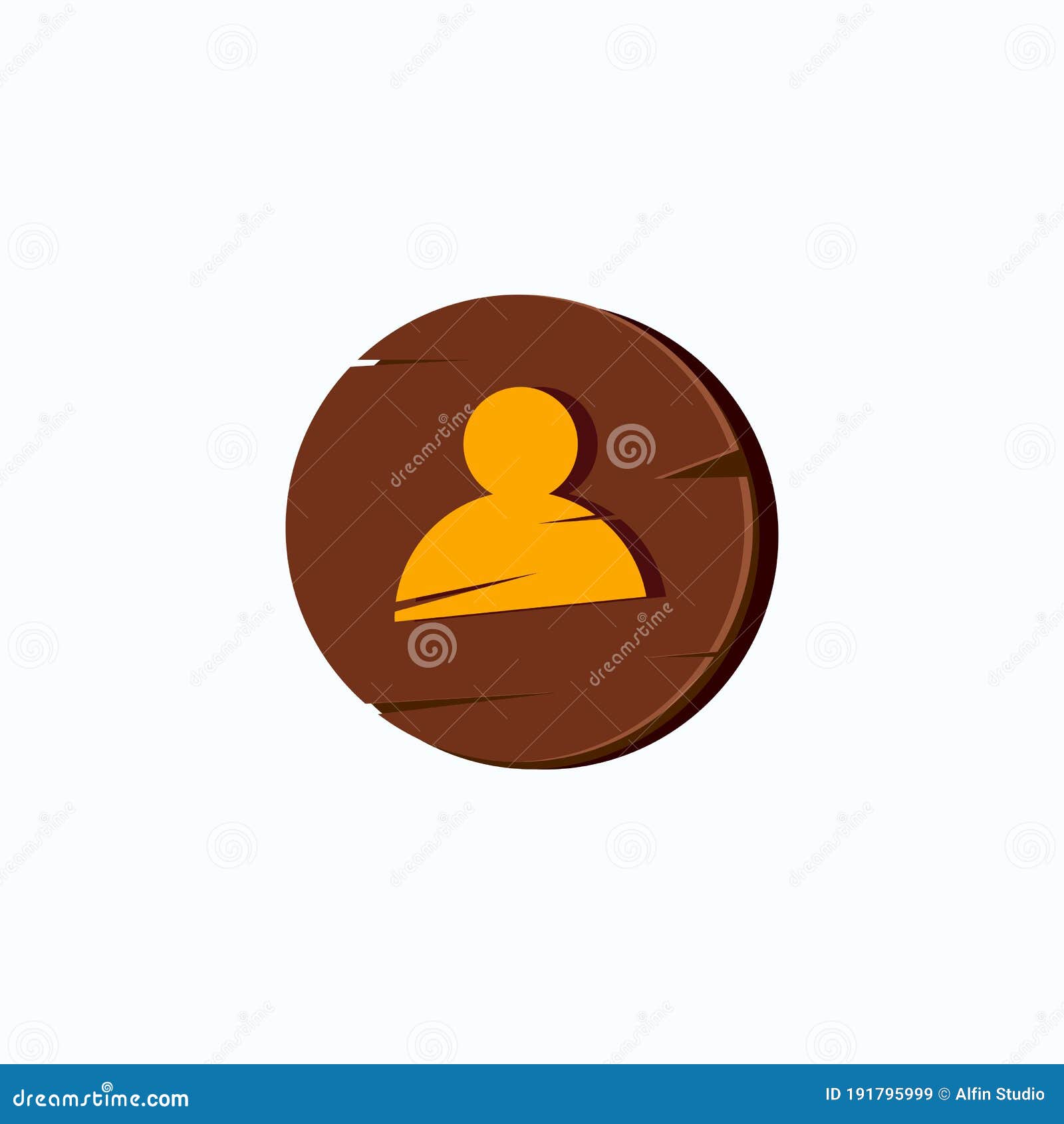 Vector Element Profile Button for Game Stock Vector - Illustration of ...