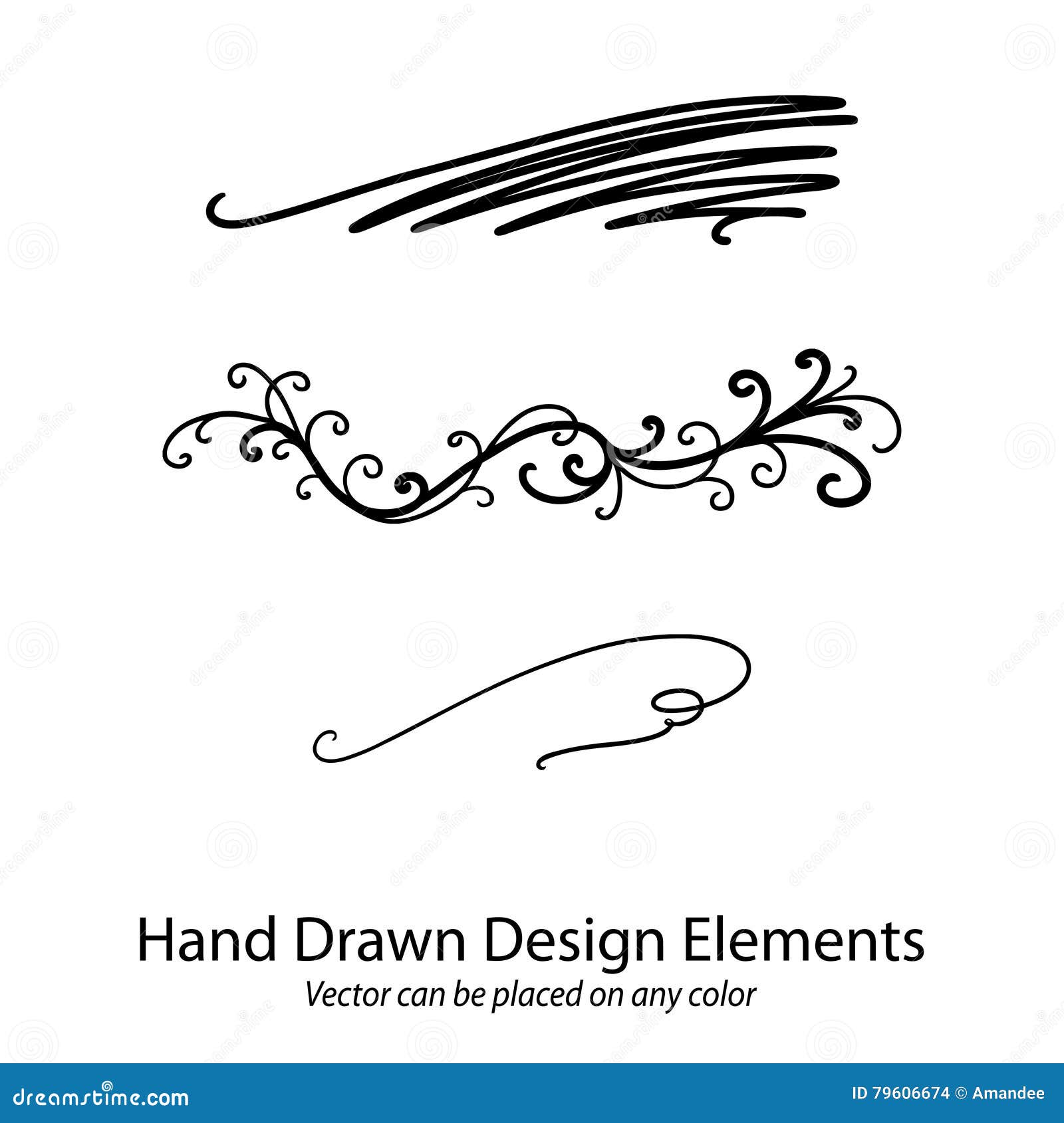 Vector Elemente in Den Kalligraphieart-Paragraphteilern Oder ...