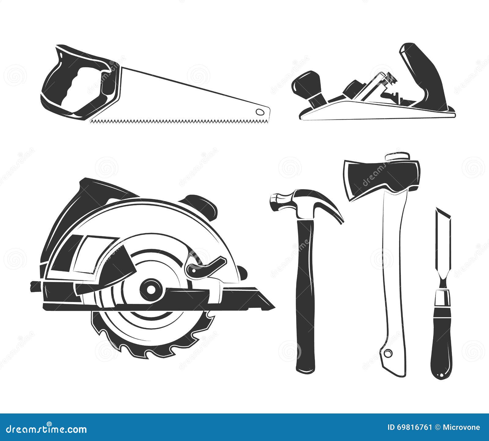 Set Of Logos For The Tool, Drill Bit, Drilling.Vector Illustration ...
