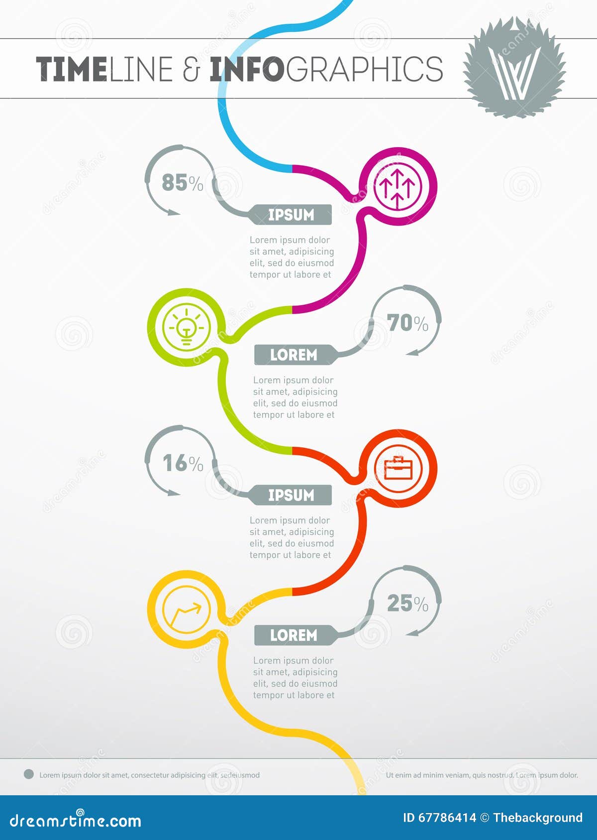 Vector Elements for Data Visualization. Diagram of Tendencies an Stock ...