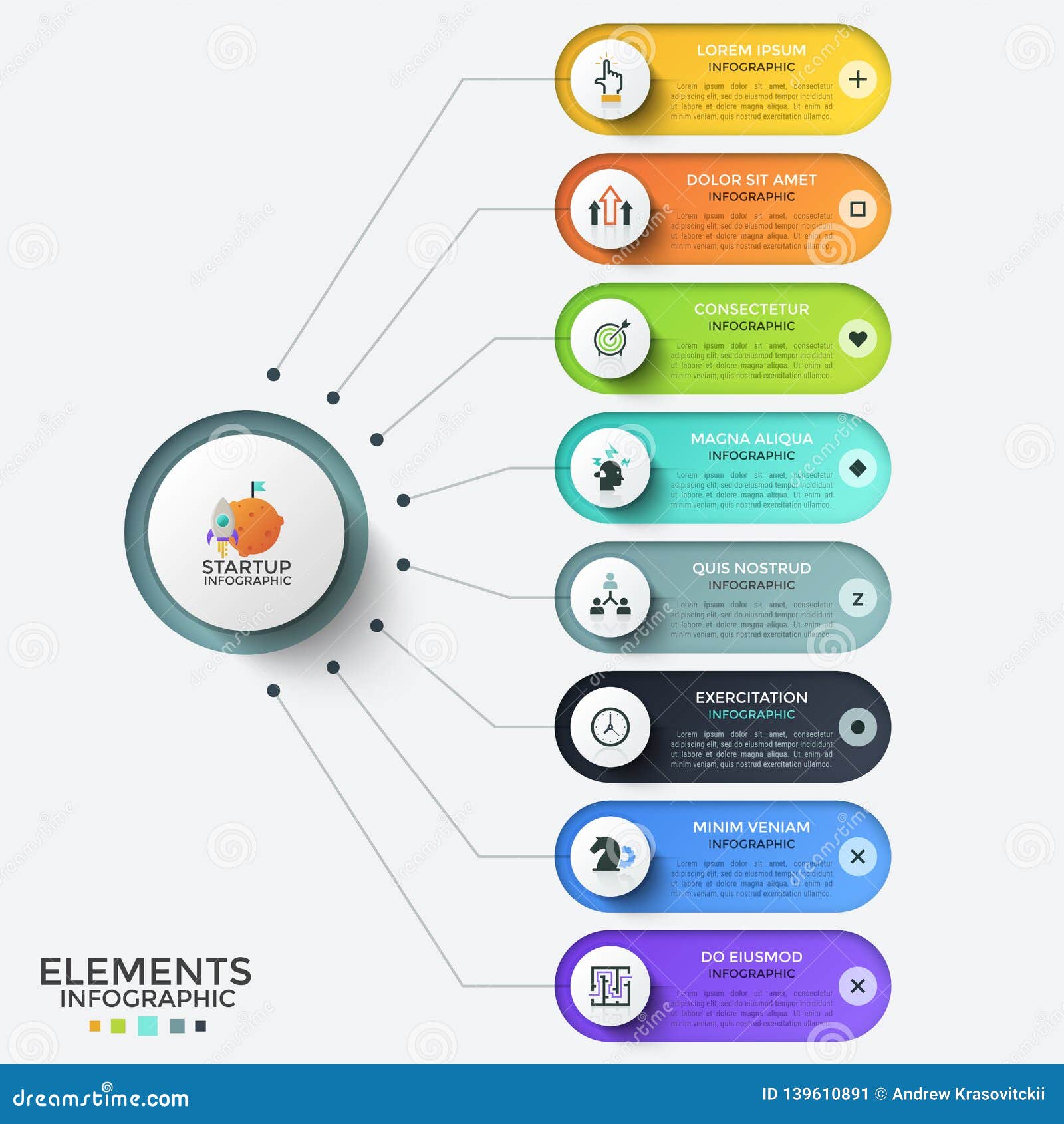 Vector Elements for Infographic Stock Vector - Illustration of ...