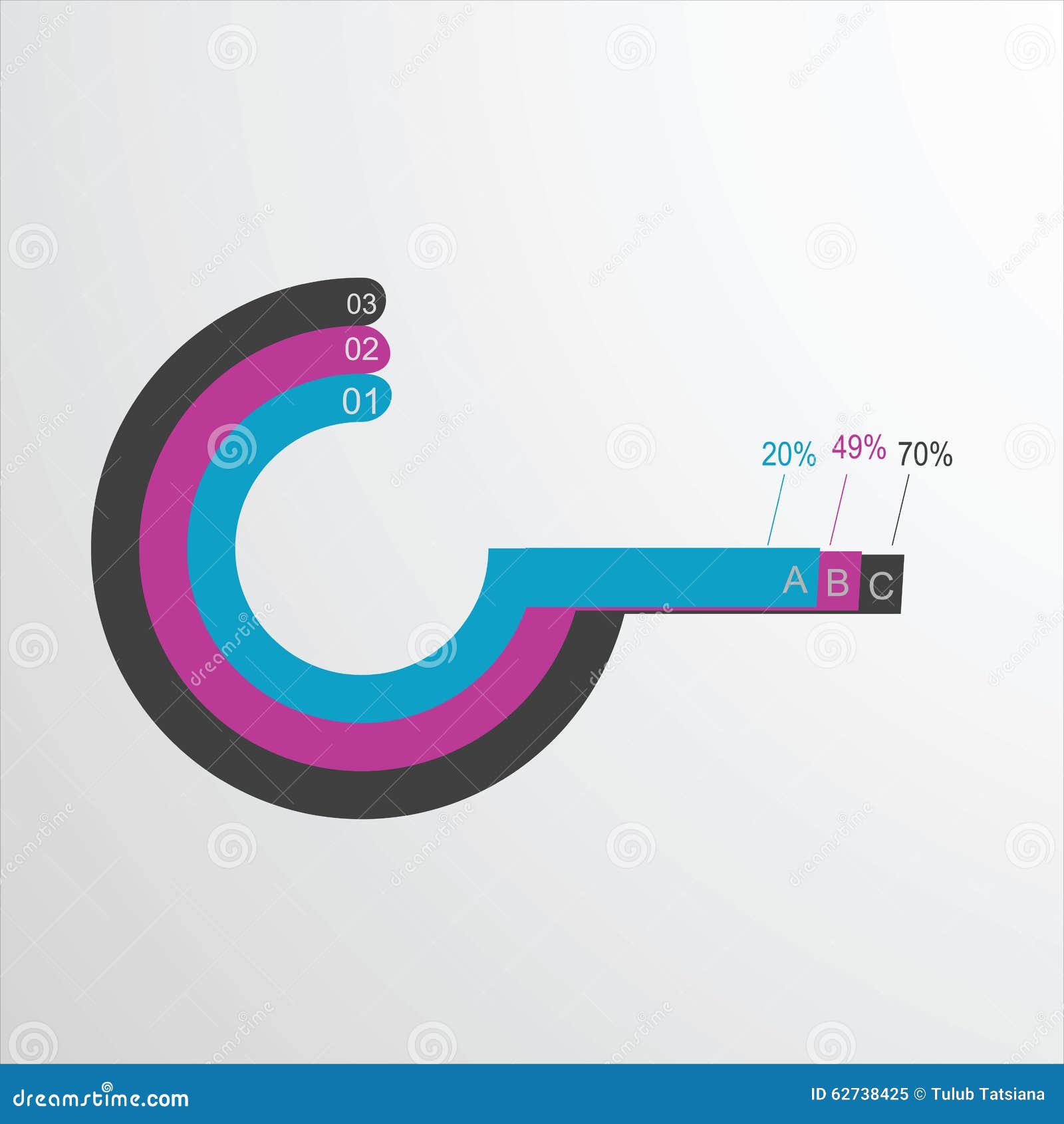 Vector Elements Infographics Template for the Design of the Website of ...