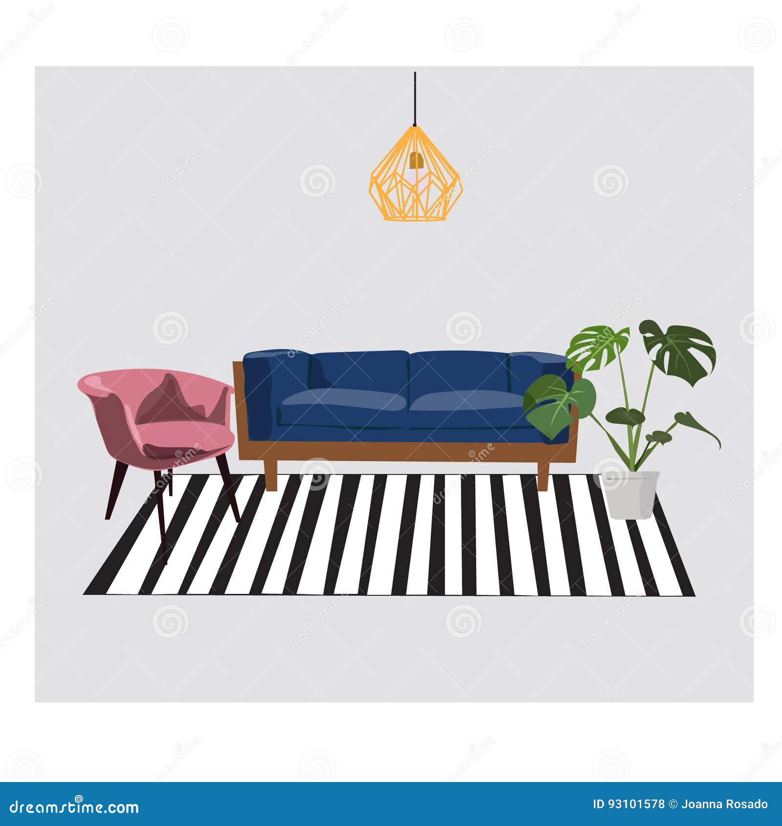 Vector Elements for Interior Design Stock Vector - Illustration of ...