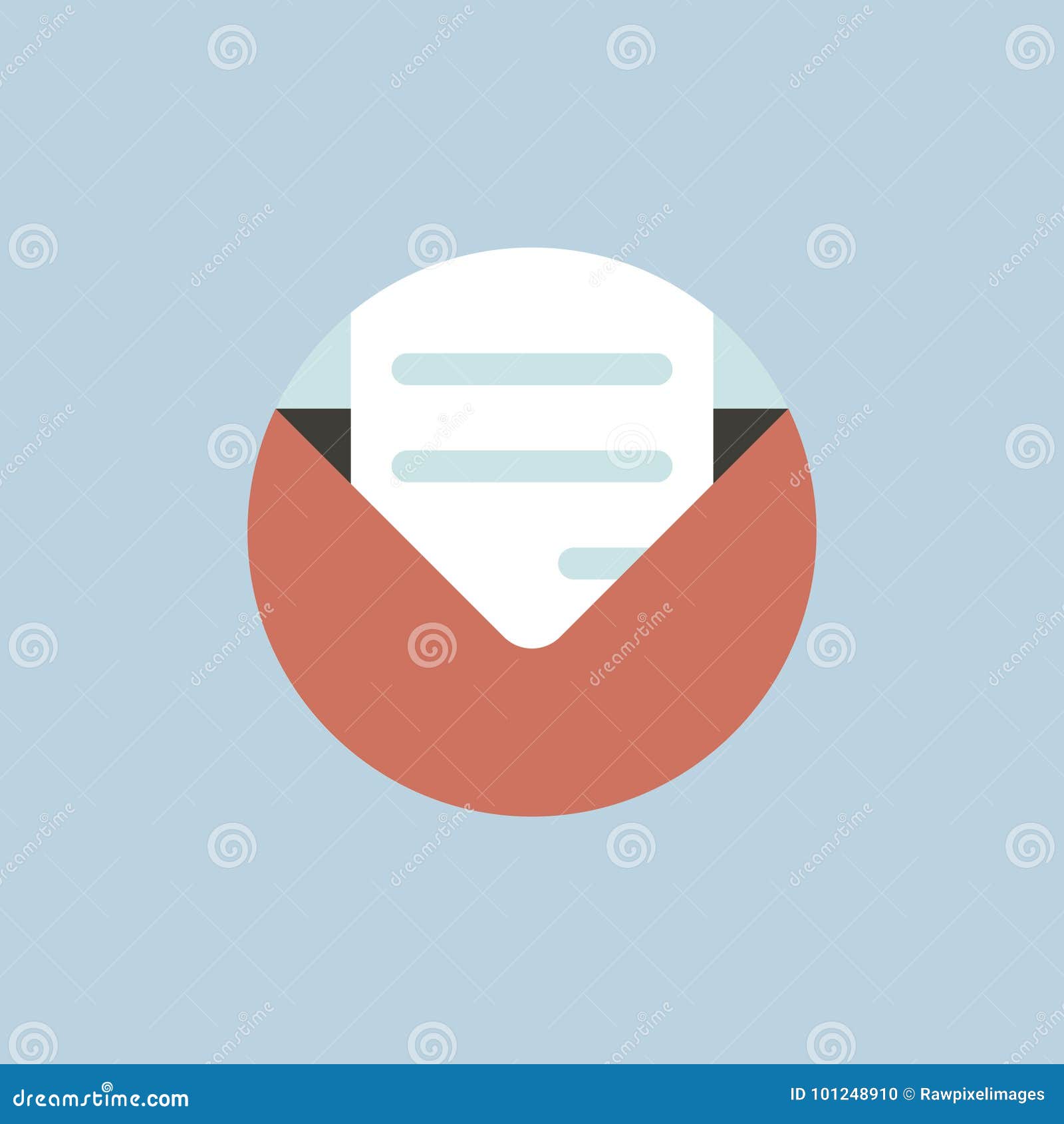 Vector of Email Icon Illustration Stock Vector - Illustration of flat ...